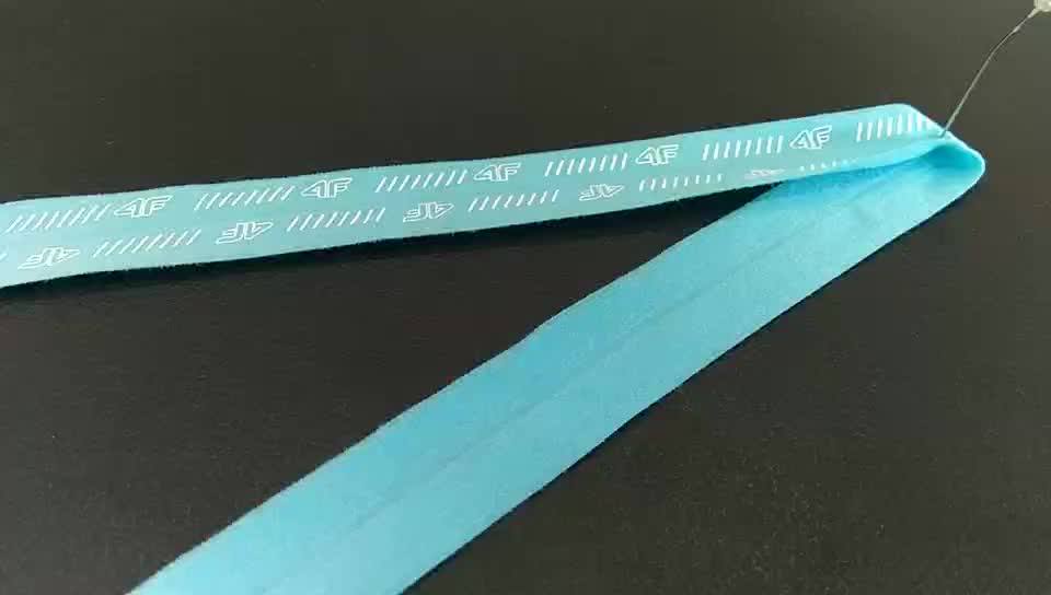 Custom Print Spandex Fold Over Elastic Band Bias Tape For Clothes - Buy ...