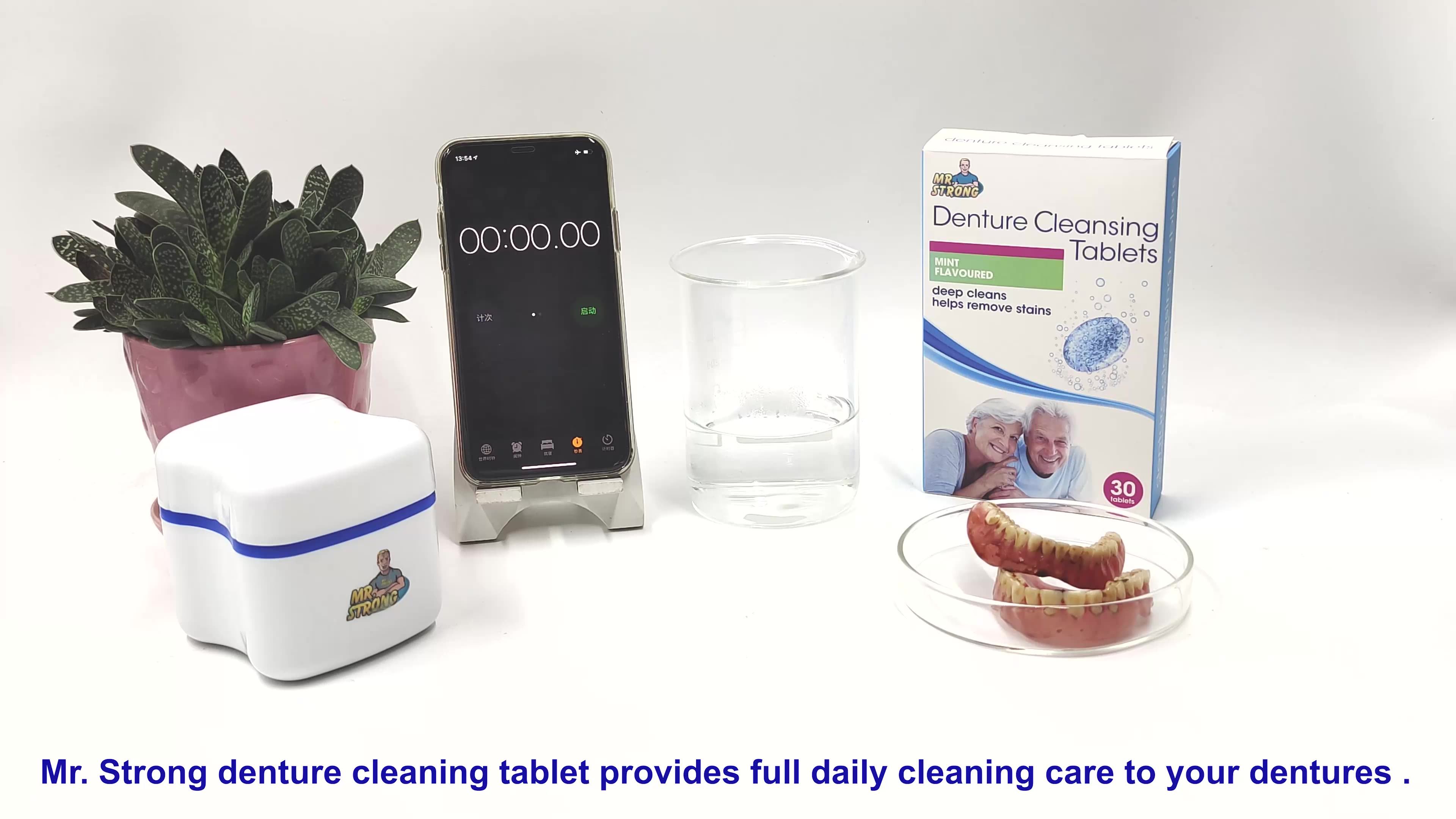 Yrdt-01 Zinc Free Denture Cleaning Tablets In Box - Buy Denture ...