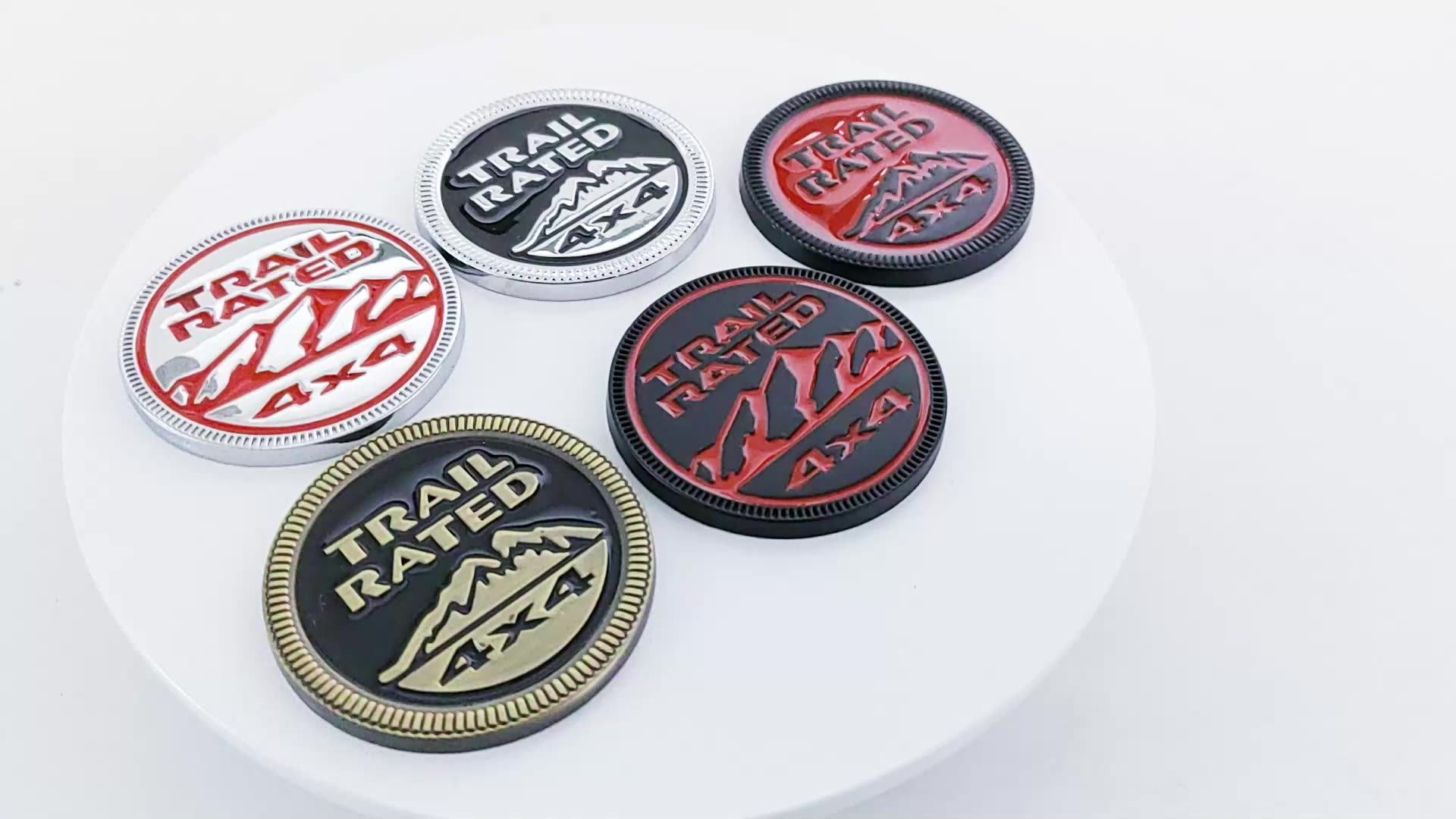 Metal 3d Sport Wrap Car Decals 4x4 Trail Rated Stickers Custom Stickers ...