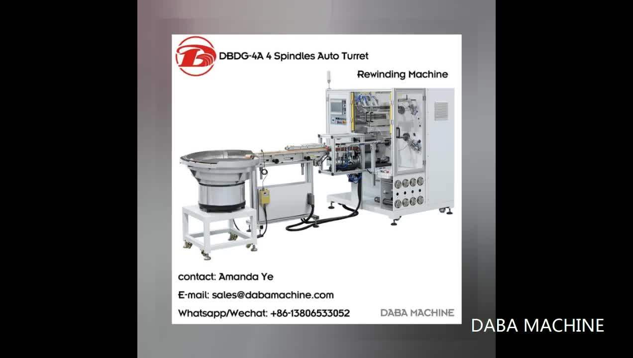 Dbdg-a 4 Spindles Turret Rewinder - Buy 4 Spindles Rewinder,Glueless ...