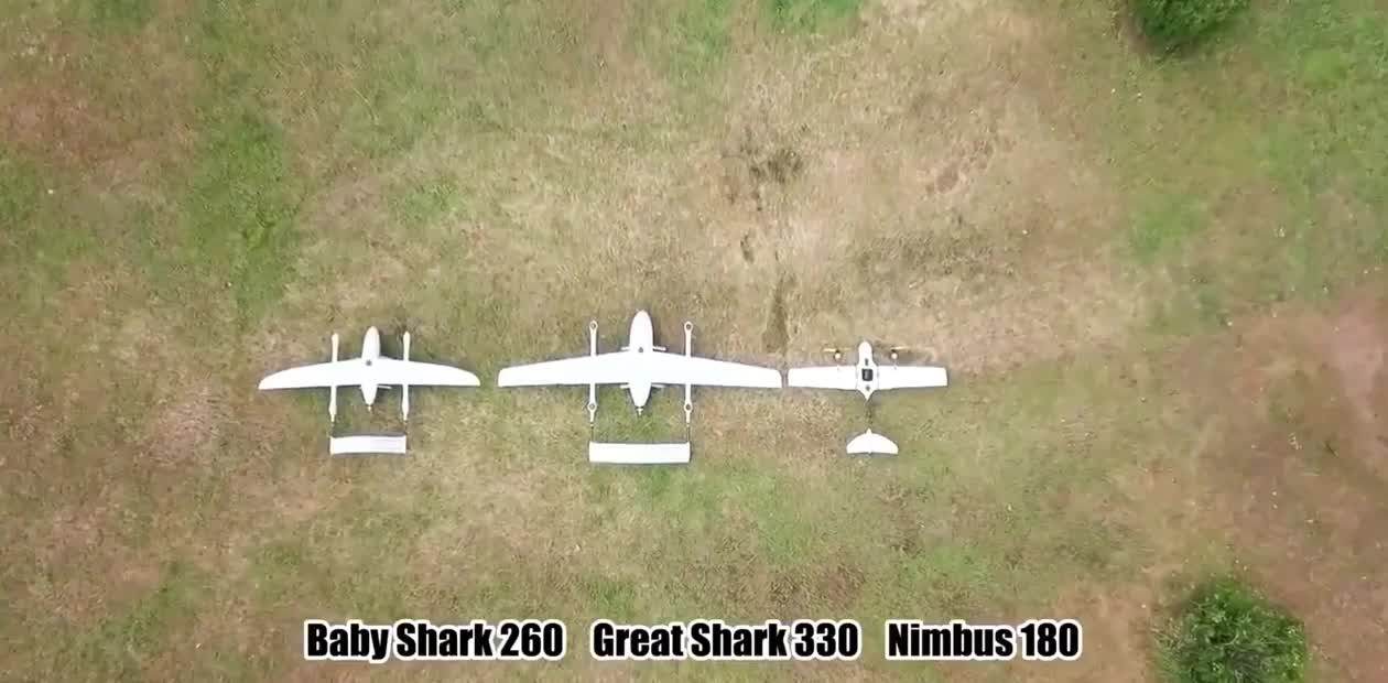 Foxtech Fixed Wing Great Shark 330 Vtol Drone Uav Long Endurance Drone ...