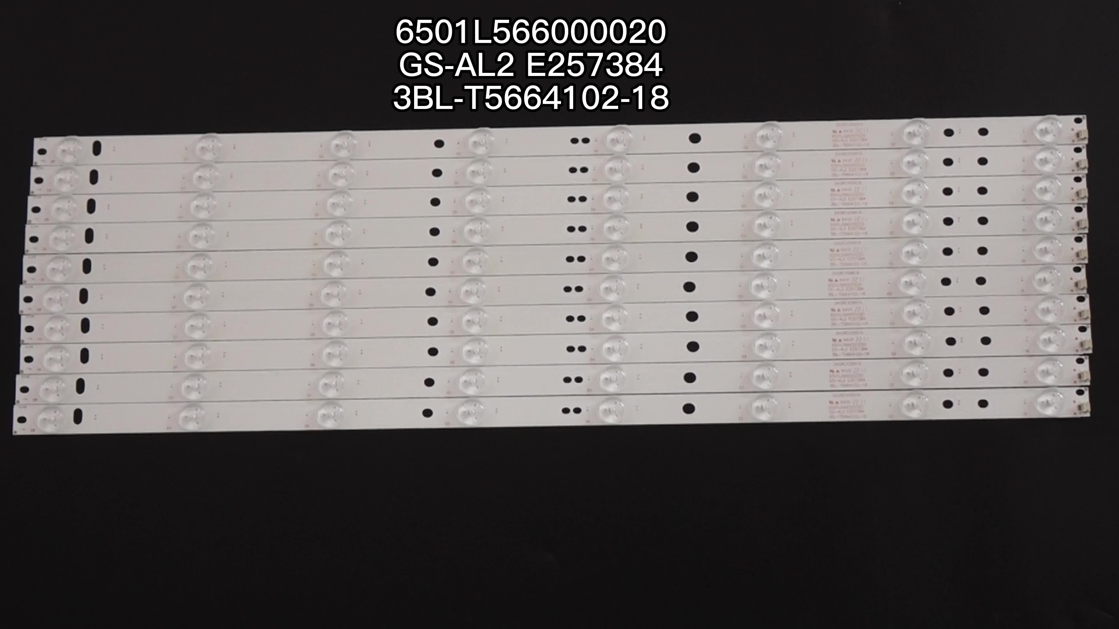 Backlight Strip 6501l566000020 Gs-al2 E257384 3bl-t5664102-18 Led Strip ...