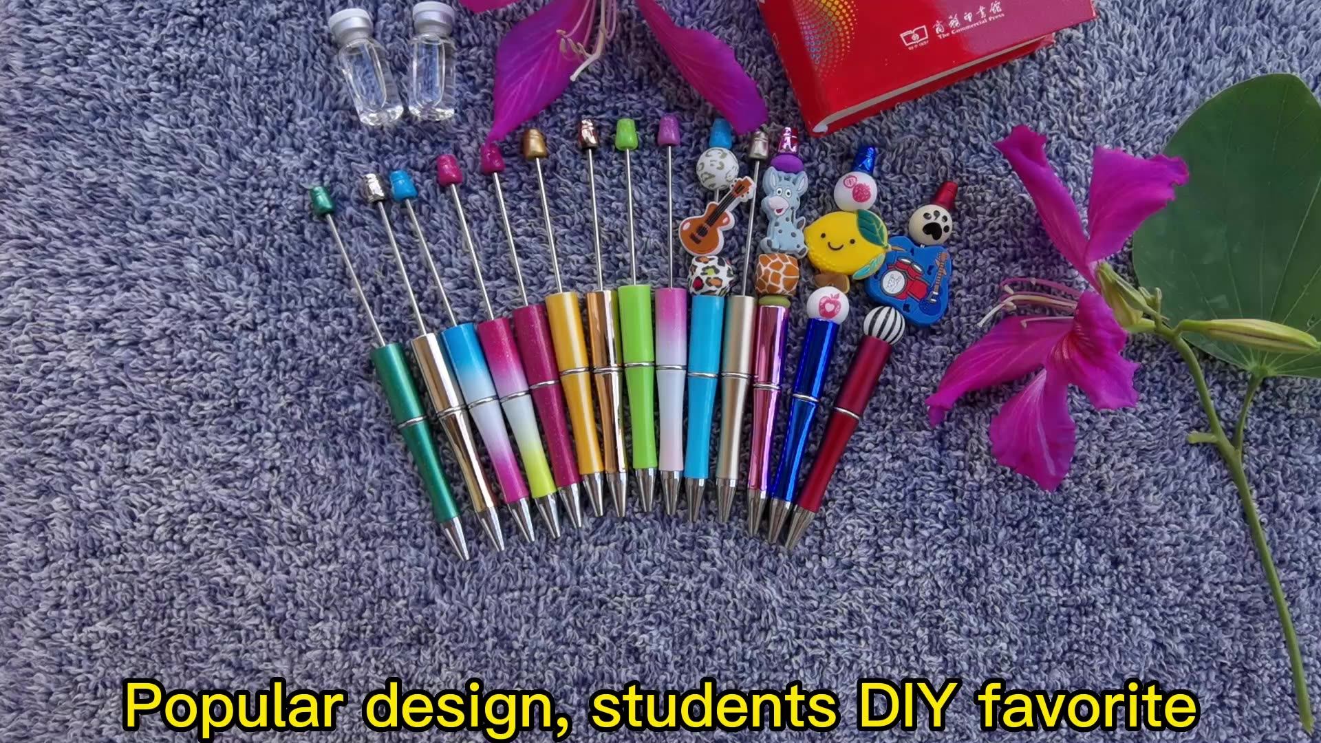 Custom Supplies Focal Charms Printed Beadable Keychain Pen Plastic ...