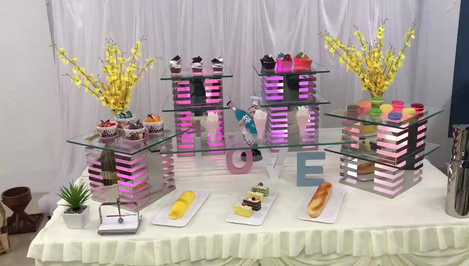 Banquette Restaurant Buffet Elevation Riser Multilevel Acrylic Wedding ...