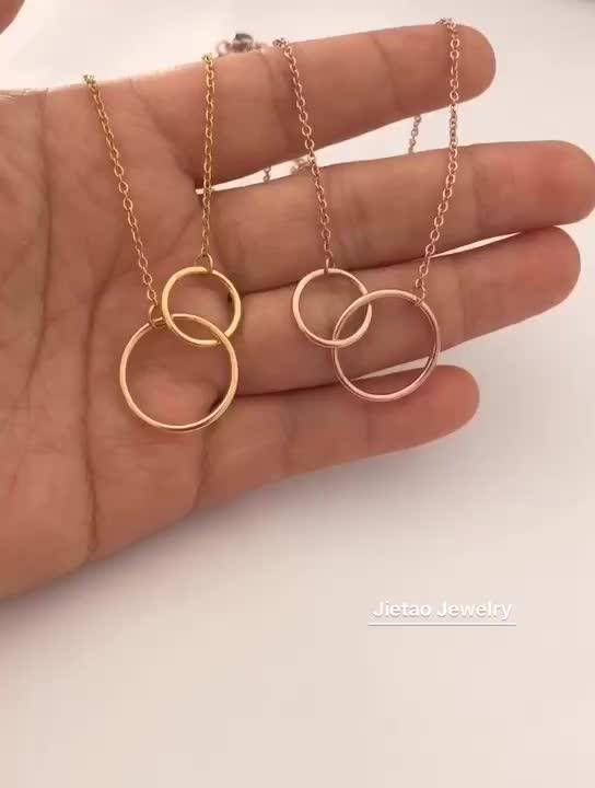 Personalized Sister Family Friendship Eternal Love Jewelry Linked ...