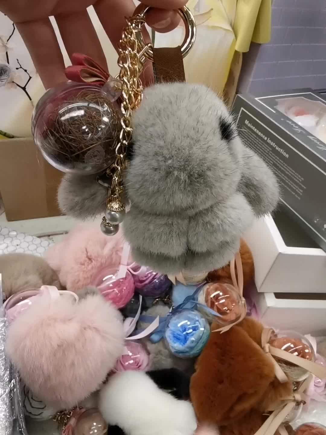 Factory Wholesale Rabbit Plush Toys Keychain Custom Plush Toy Keychain ...