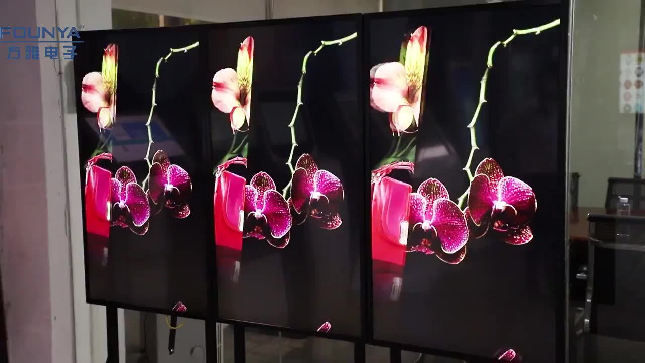 Custom Usb Network 43" Multi-screen Auto Poster Video Window Lcd ...