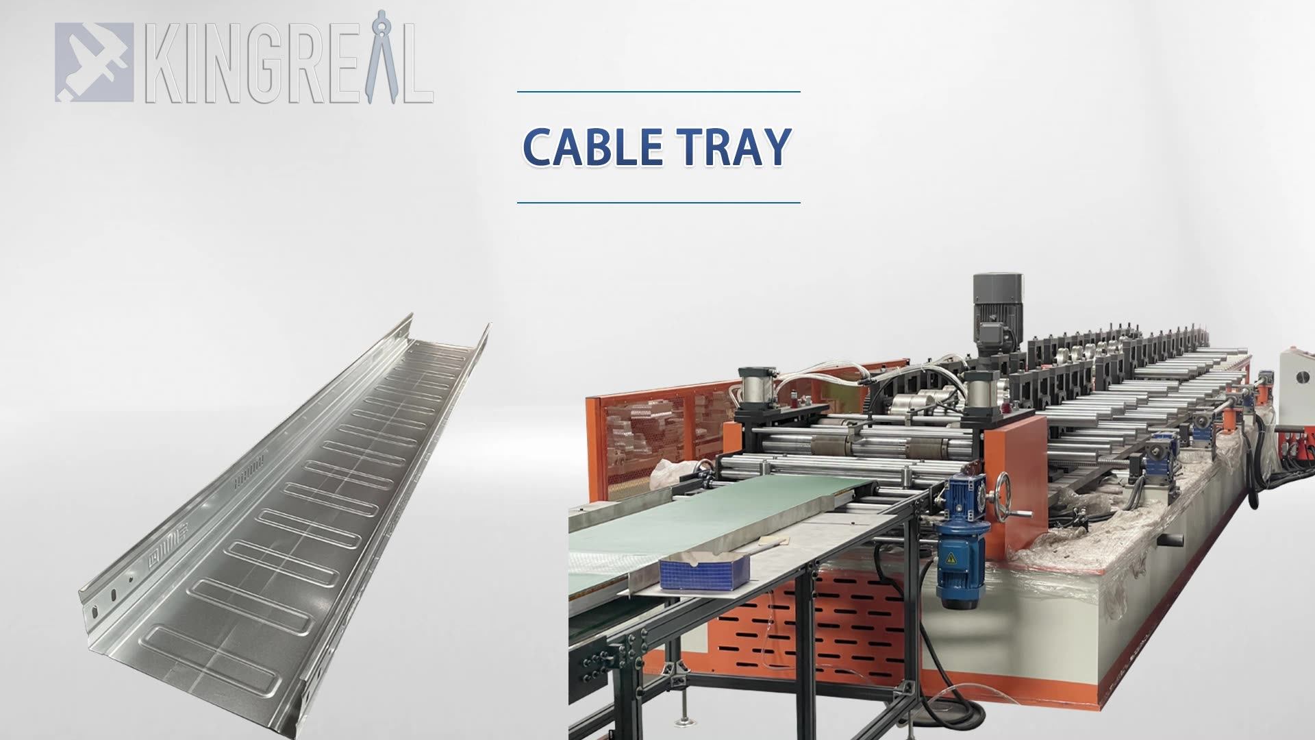 Kingreal Metal Cable Tray Trunking Roll Forming Machine Full Automatic ...