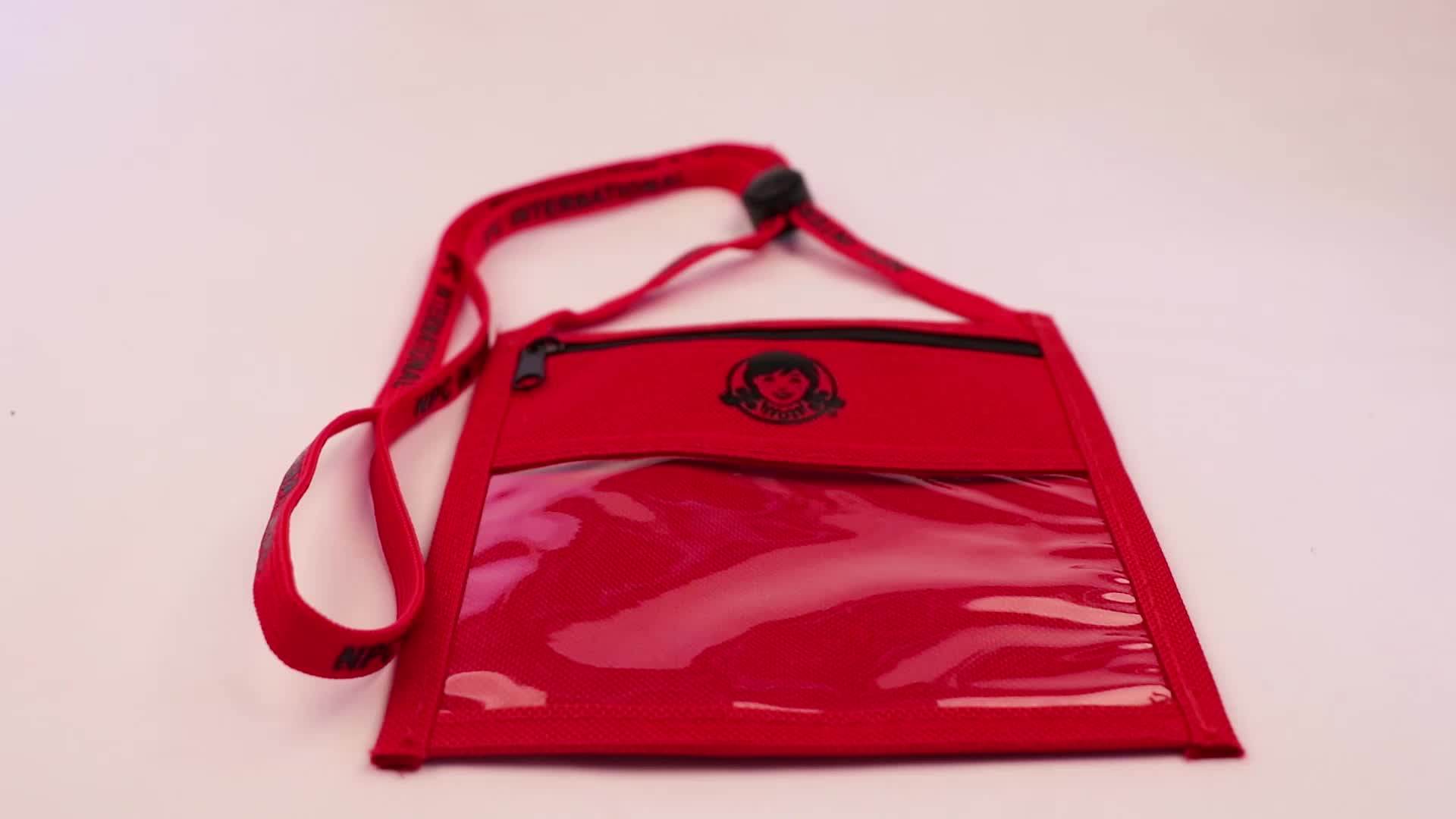 Unionpromo Custom Conference Nylon Neck Wallet Id Holder Wallet Bag For ...