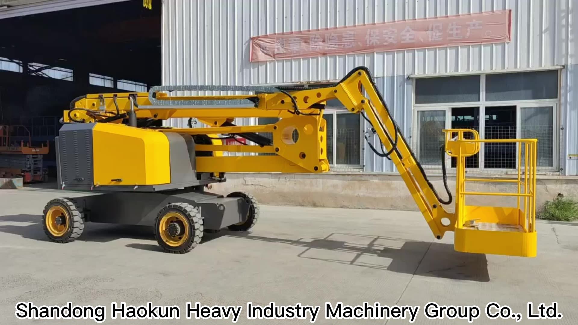 Mobile Towable Boom Lift Cherry Picker Boom Spider Lift - Buy Diesel ...