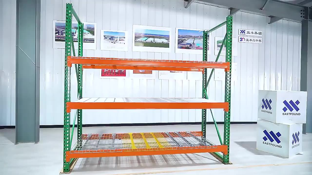 Box Beam Industrial Welded Pallet Racking Galvanized Steel Deck Pallet ...