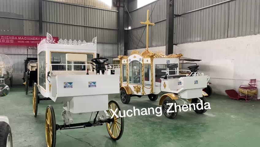 Modern Design Coffin Cart Antique Electric Funeral Vehicle Hearse Cart ...