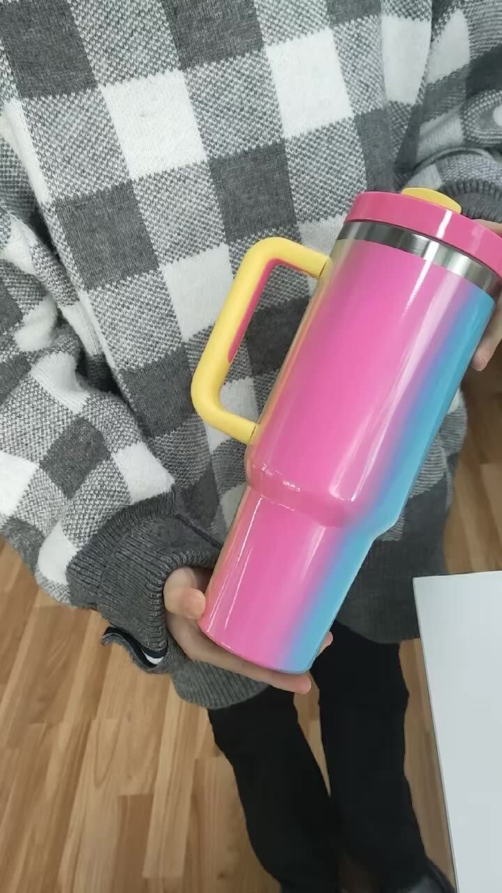 2023 Hot Sale Blank Sublimation 40 Oz Stanley Shimmer Glitter Tumbler ...