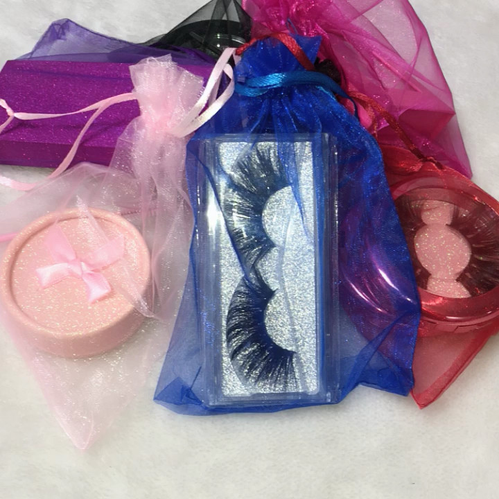 Custom Cosmetic Eye Lash Bag Colorful Lash Packaging Bag For Mink ...