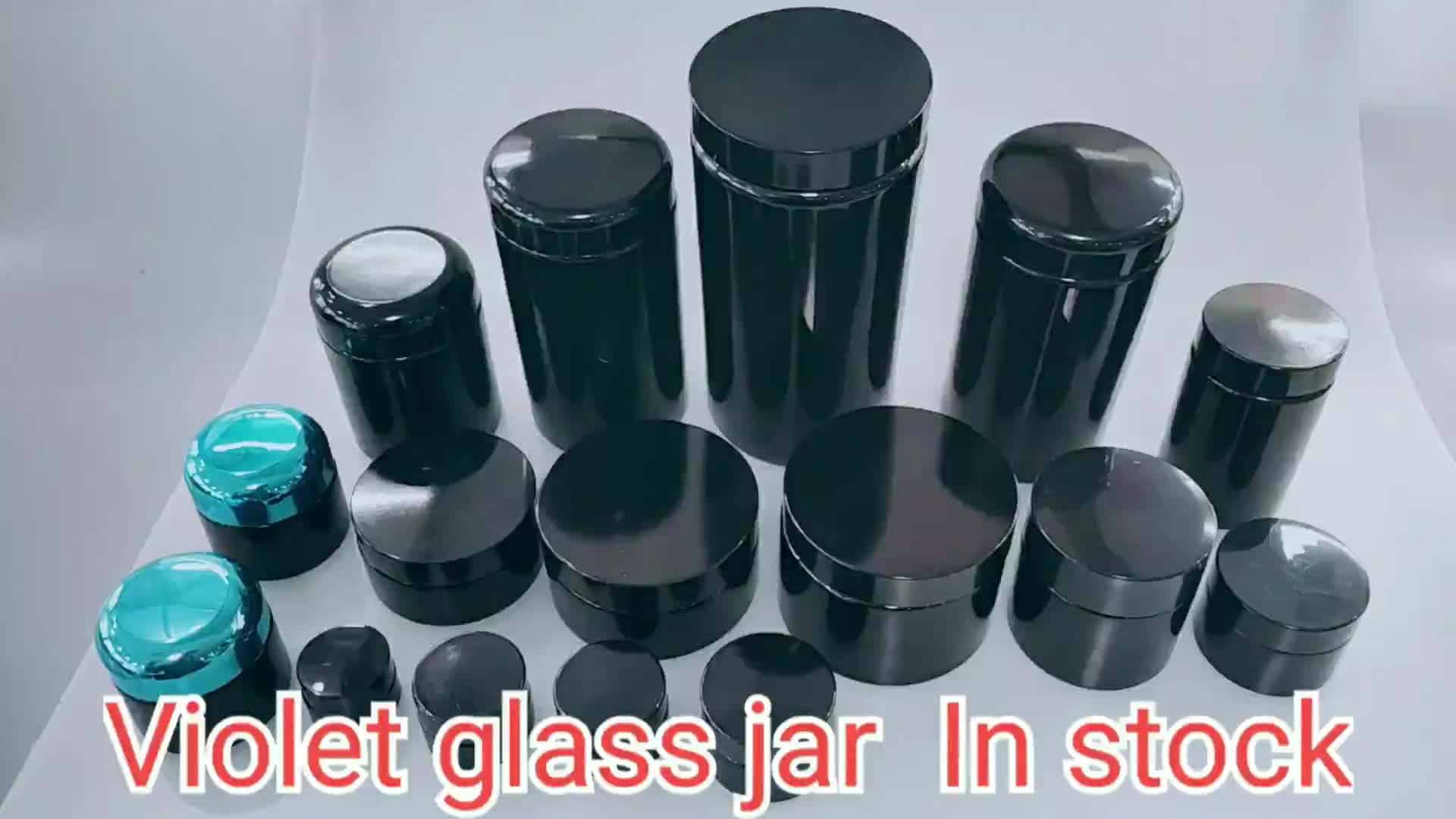 250g 60ml Uv Black Dark Ultra Violet Stash Jar Herb 250ml 100ml Uv ...