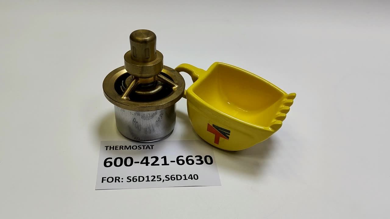 Machinery Engine Thermostat 600-421-6630 For Excavator Pc400-6 Pc650 ...
