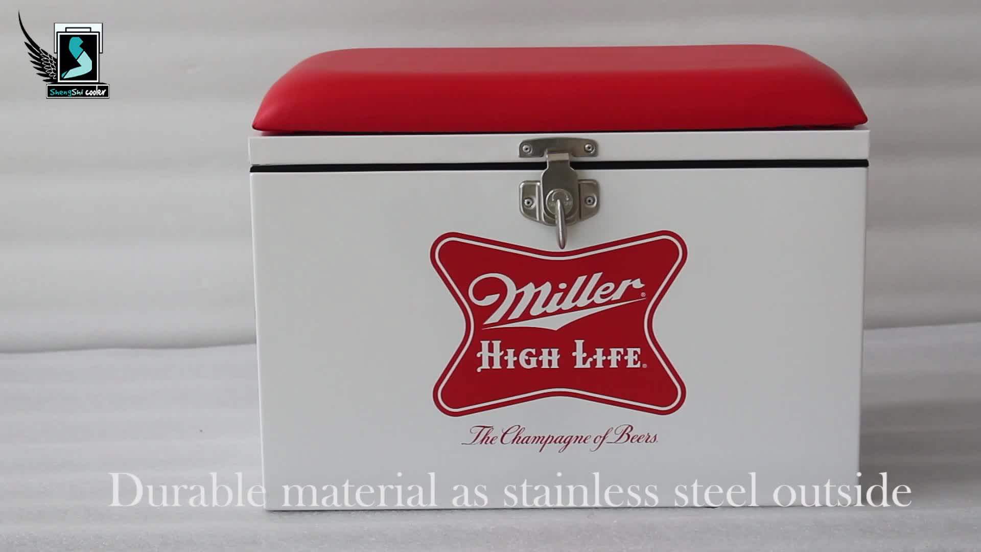 Factory High Quality 20l Red And White Small Drink Cooler Ice Chest For ...