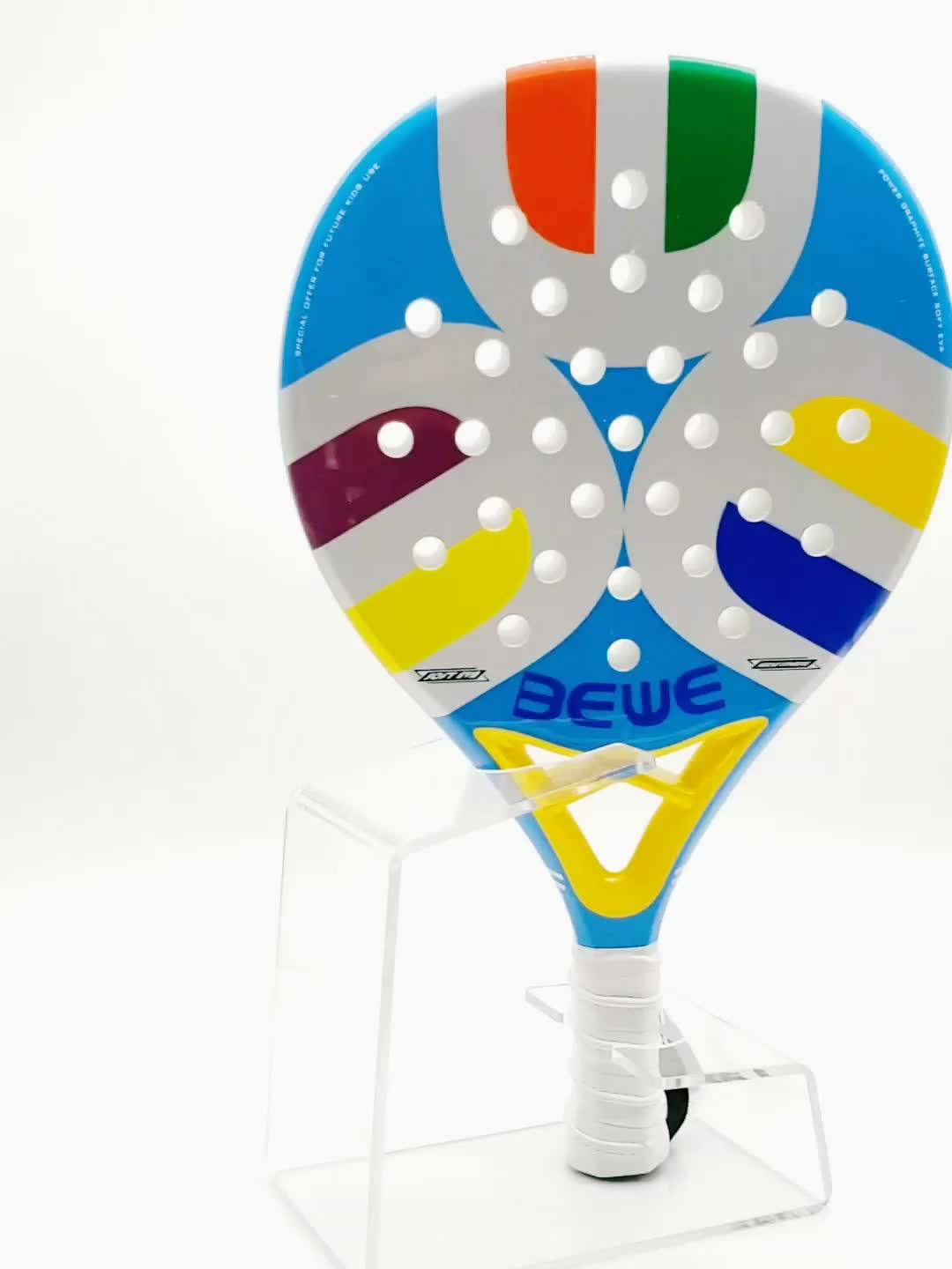 Bewe 2020 High Quality Children Paddle Tennis Racket Custom Fiber Glass ...