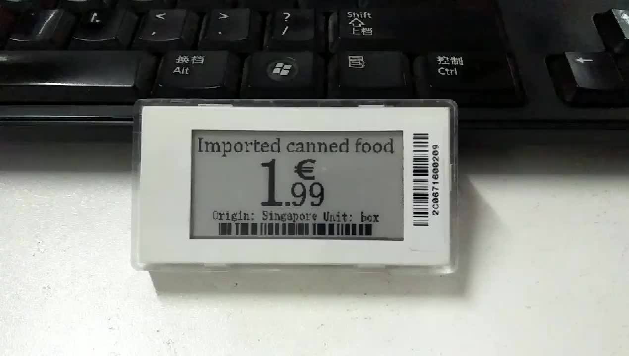 Wireless Esl System Digital Price Tag E-ink Electronic Shelf Labels ...