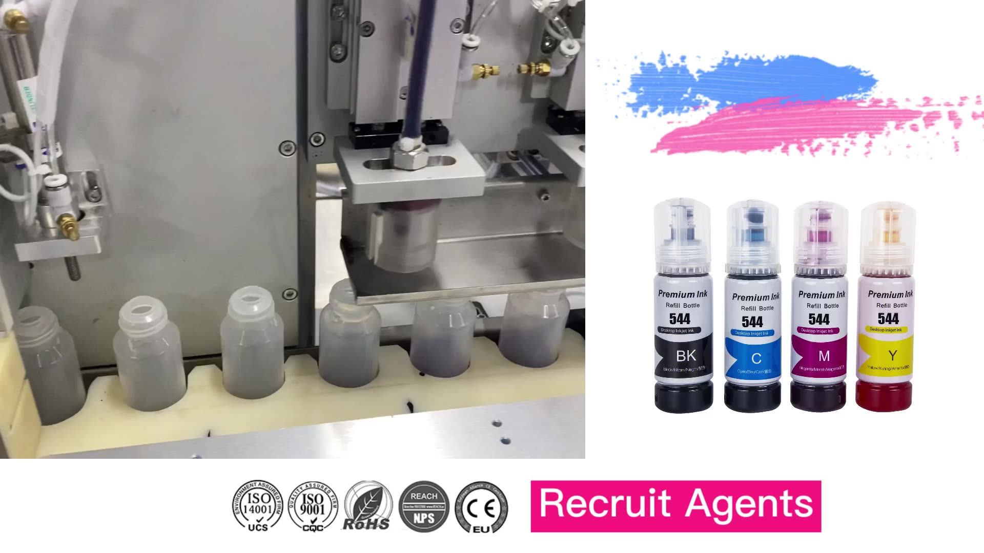 Ink-tank 544 T544 Premium Color Compatible Bottle Water Based Refill ...