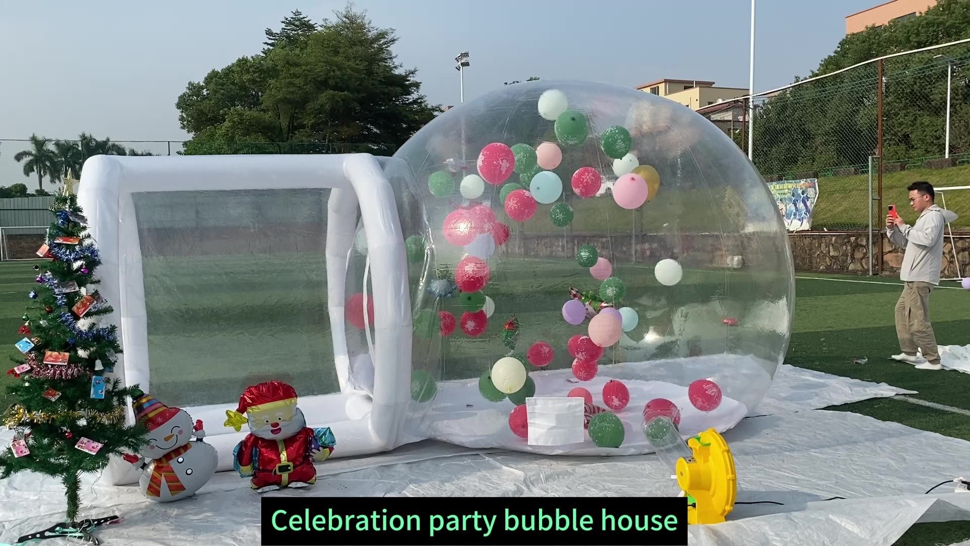 Giant Event Transparent Air Pump Kids Tent Bouncing Fun White ...