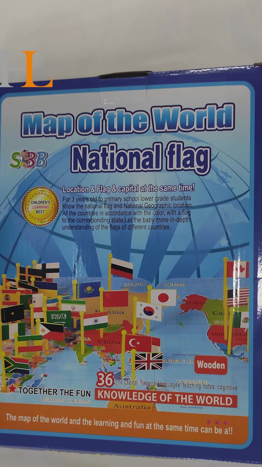 Preschool Flags Of The World Map Recognize Geography Standard Teaching ...
