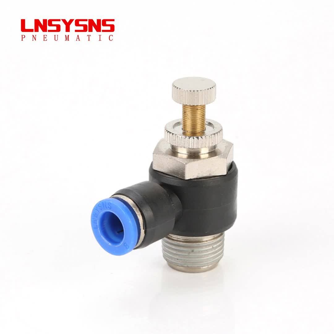 Sl 10-01l-type Throttle Pneumatics Flow Control One Touch Fittings 10mm ...