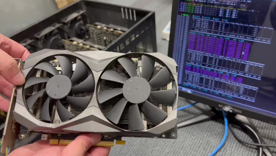 Factory Stock Used Gpu Gpu P102-100 10gb 47mh/s 2 Fans Zotac P102100 ...