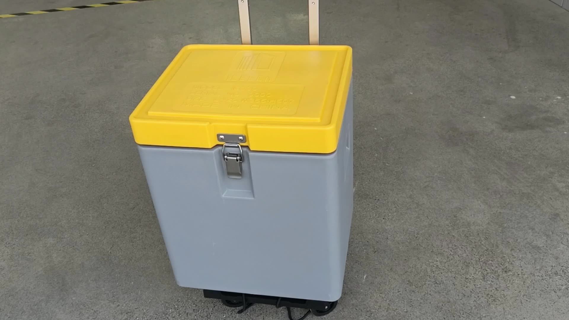 Roto-molded 30l Dry Ice Cooling Container Cooler Box With Wheels Ice ...