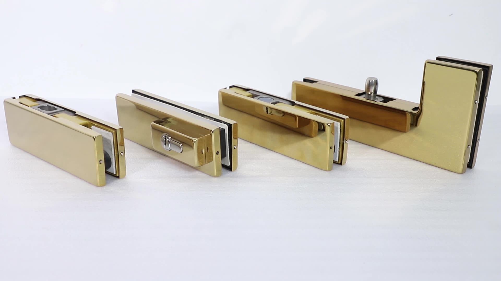 Dubai Hot Sale Stainless Steel Polish Frameless Glass Door Patch ...