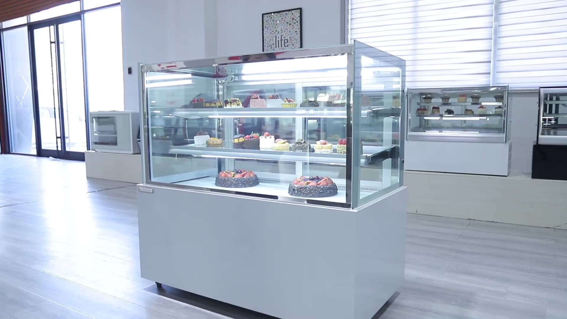 New Style Cake Display Showcase Cake Showcase Refrigerated For Cake ...