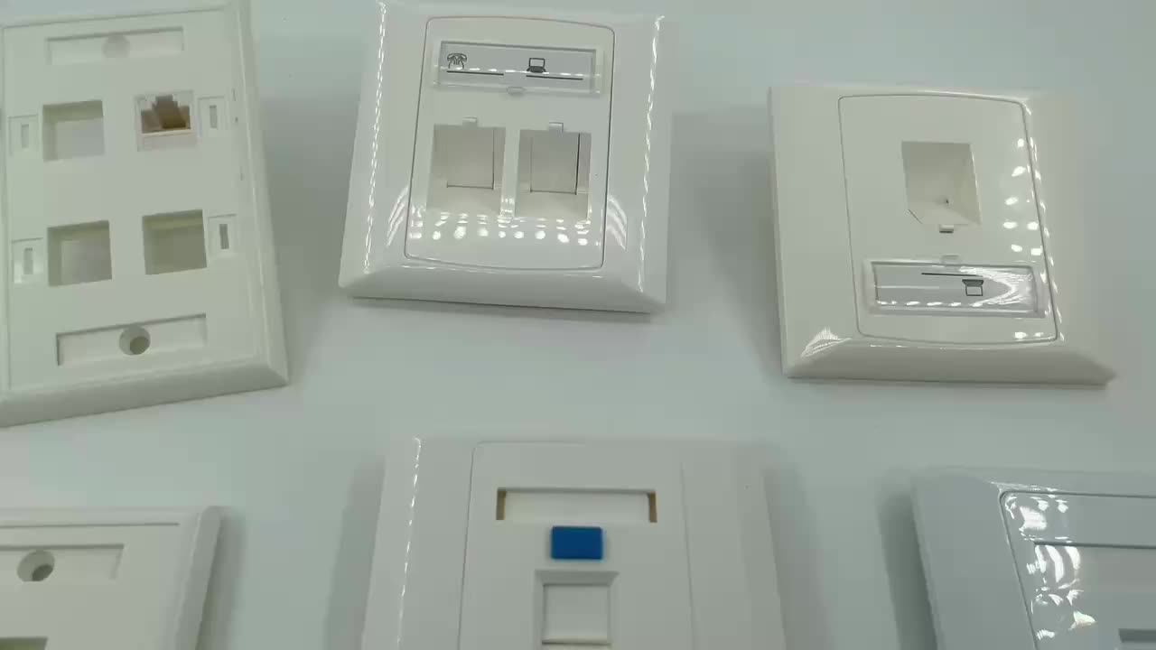 Puxin Cat5e Cat6 Face Plate Rj45 Rj11 Cable Switch Wall Plate 86 ...