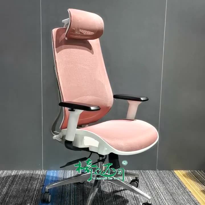 Sliding Seat Ergonomic Office Chair Mesh 3d Headrest Aluminum Base ...