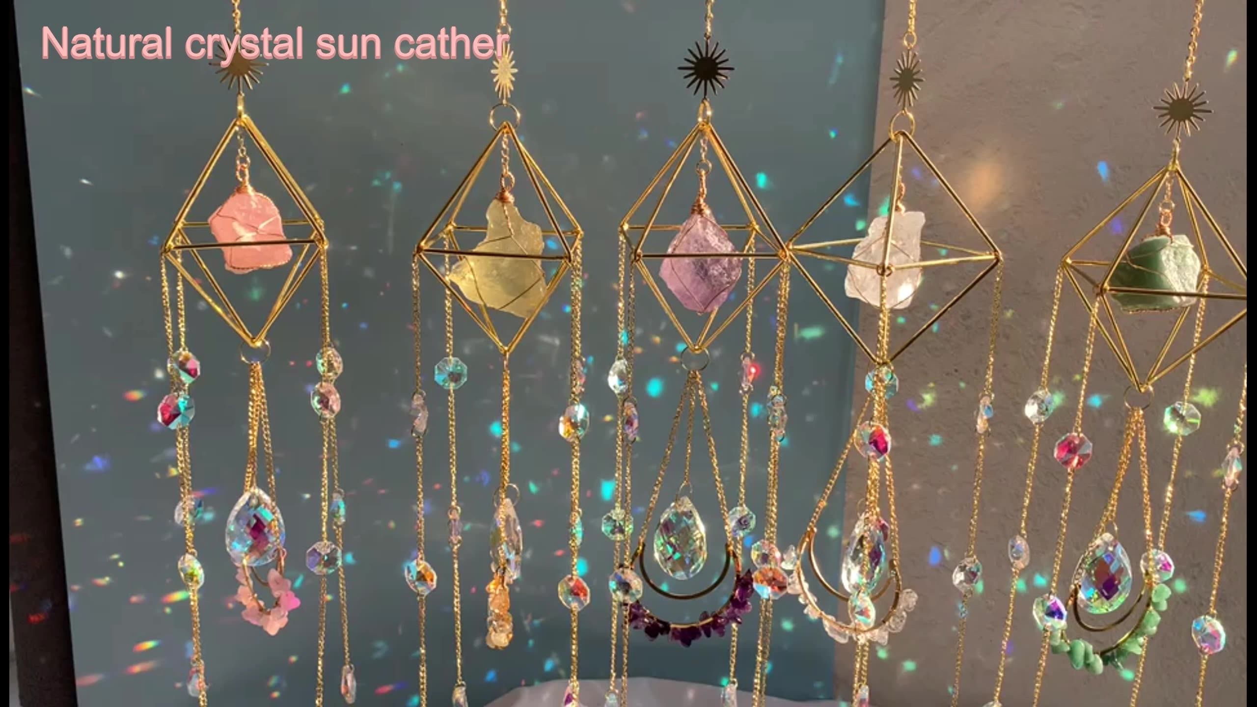 Natural Crystal Handmade Hanging Sun Catcher Crystal Sun Catchers ...