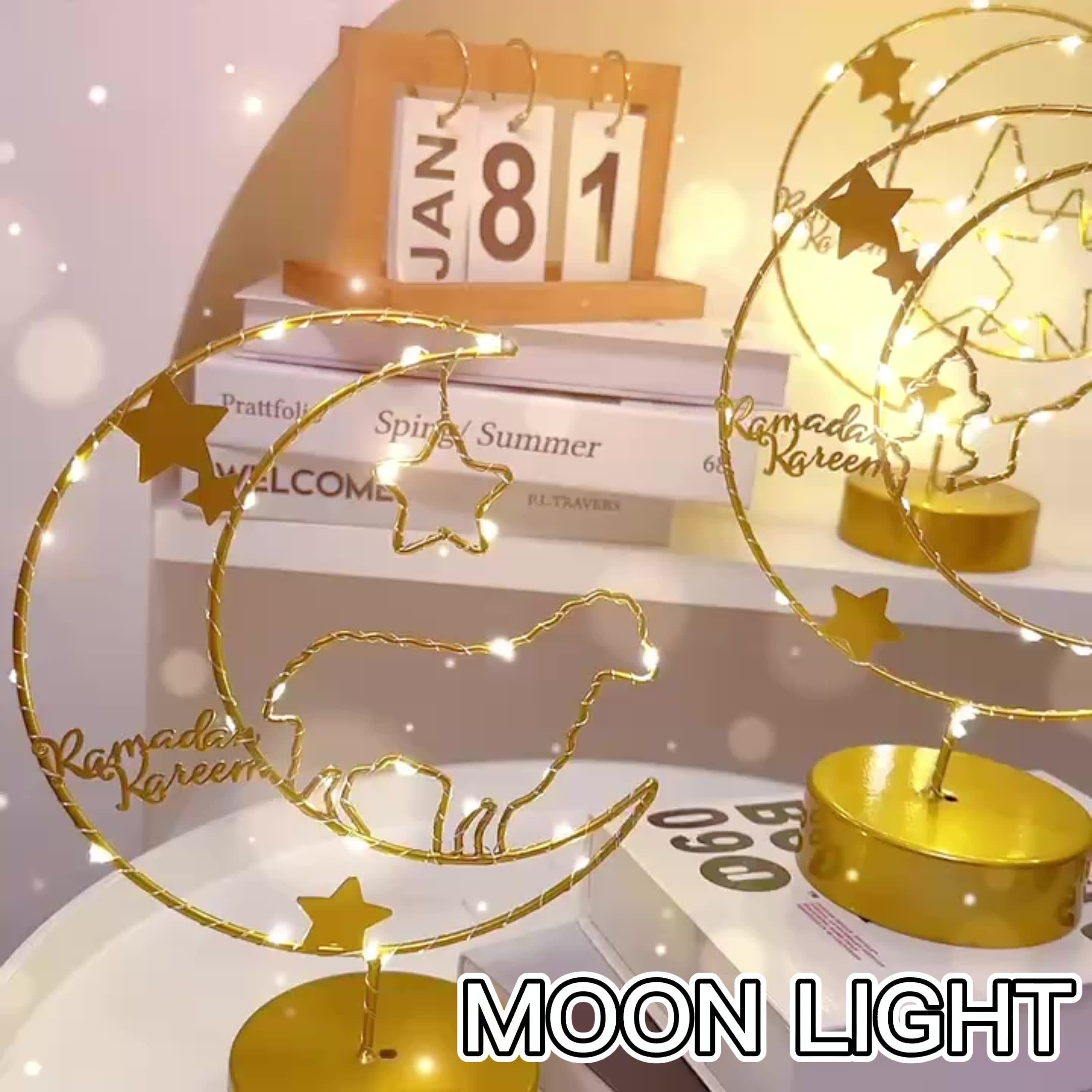 Hanging Magic Led Moon Lamp Night Light New Ramadan Outdoor Indoor ...