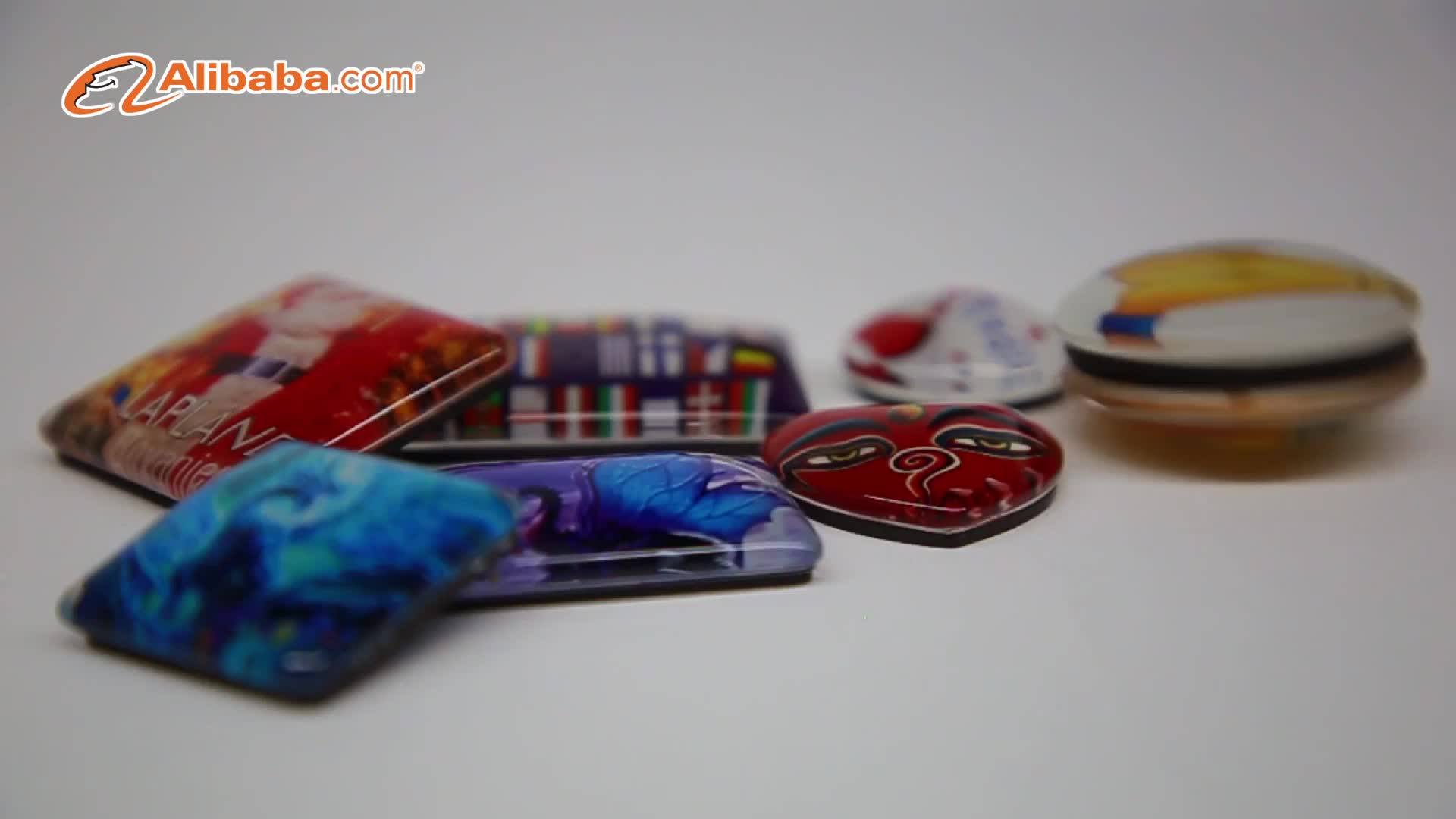 Custom Refrigerator Sublimation Crystal Glass Magnets Impressionist ...