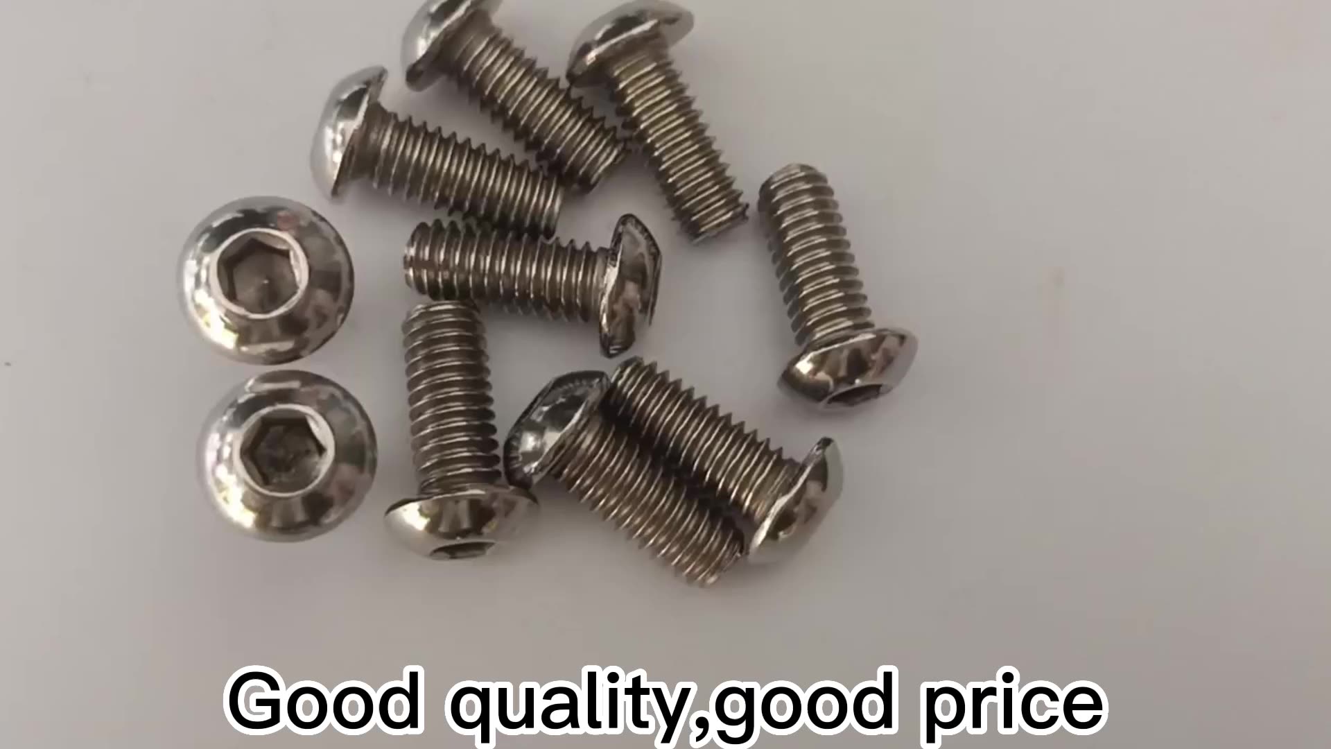 Custom M3 Iso 7380 Stainless Steel Allen Hex Socket Screw 1/2-20 5/16-18 Button Head Full ...