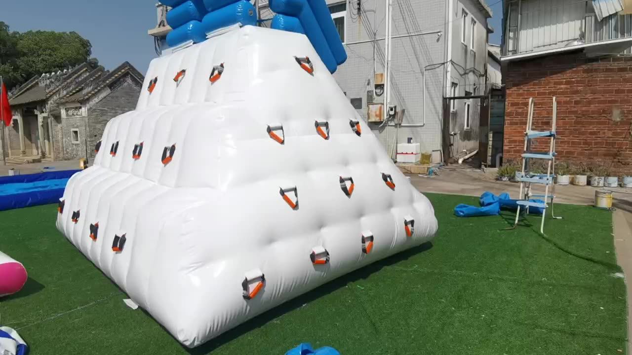 Aqua Park Water Game Inflatable Iceberg Ocean Floating Rock Climbing ...