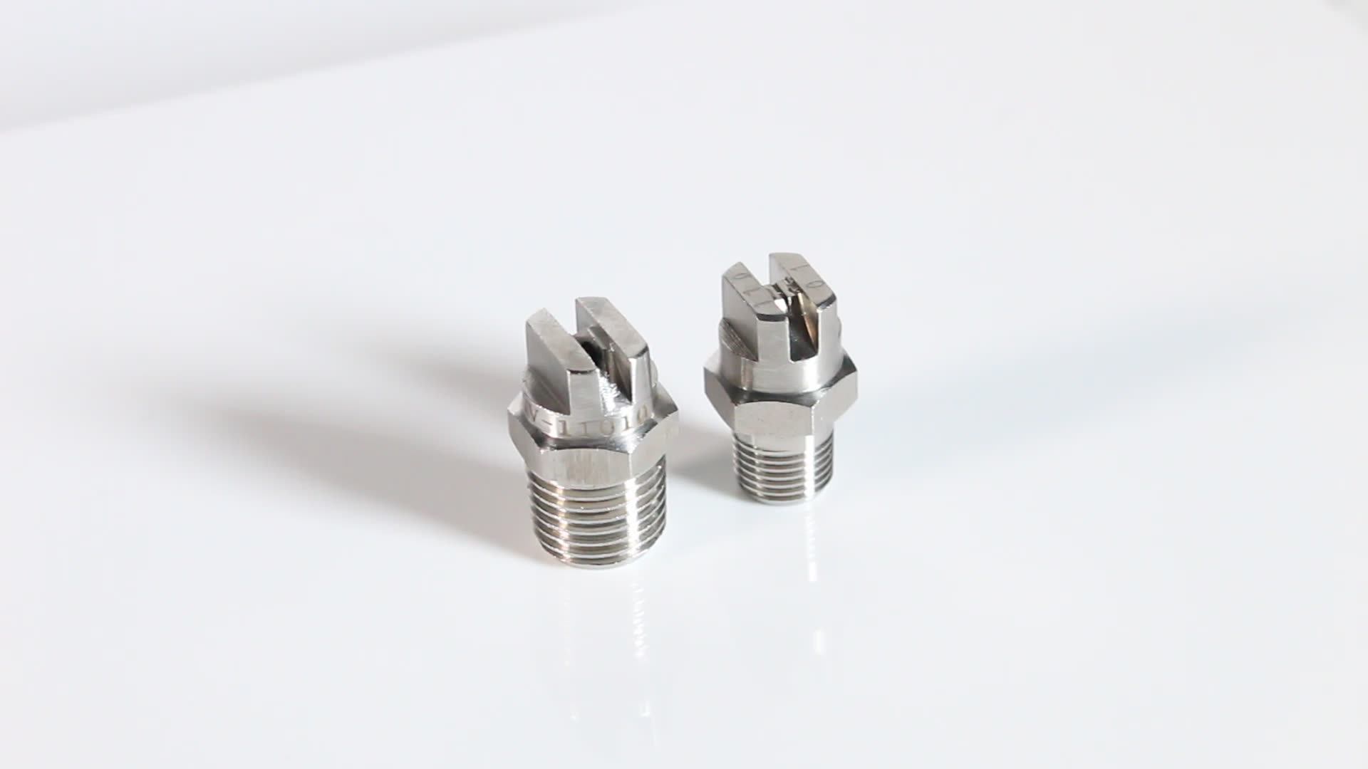 Byco High Pressure 1/2"1/4"1/8" Anti Clog Stainless Steel Vee Jet Flat ...