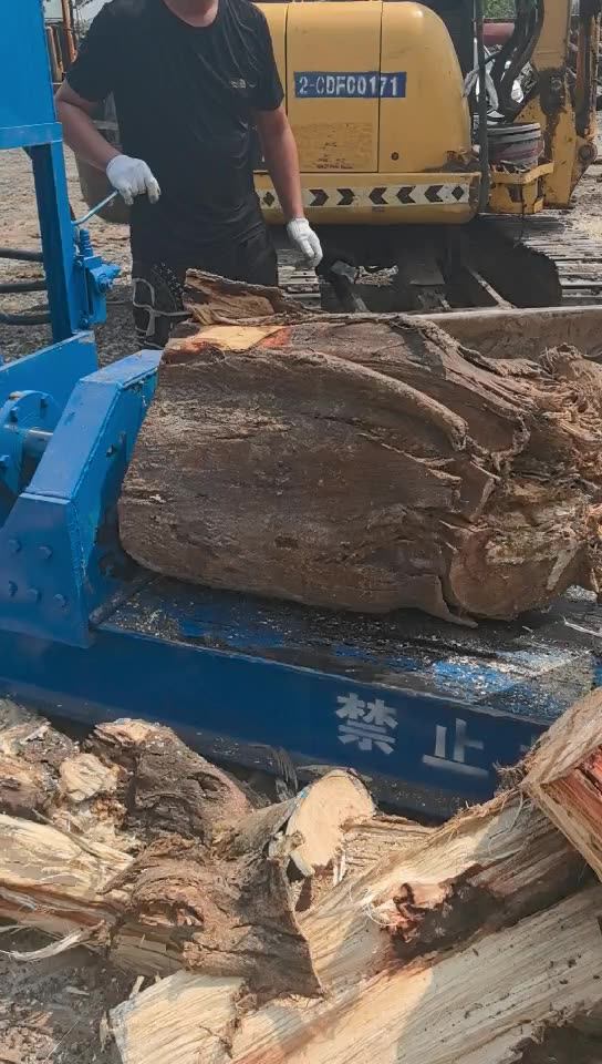 全自动木柴劈开机 液压式劈木机 家用农村劈柴机-阿里巴巴