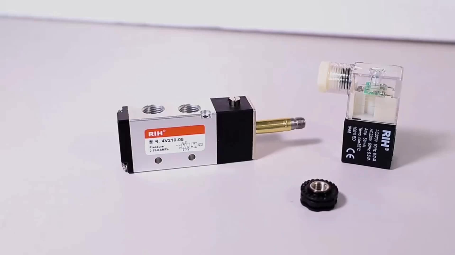 Katup Solenoid Mikro Kontrol Arah Udara,Katup Solenoid Pneumatik 5 Arah ...