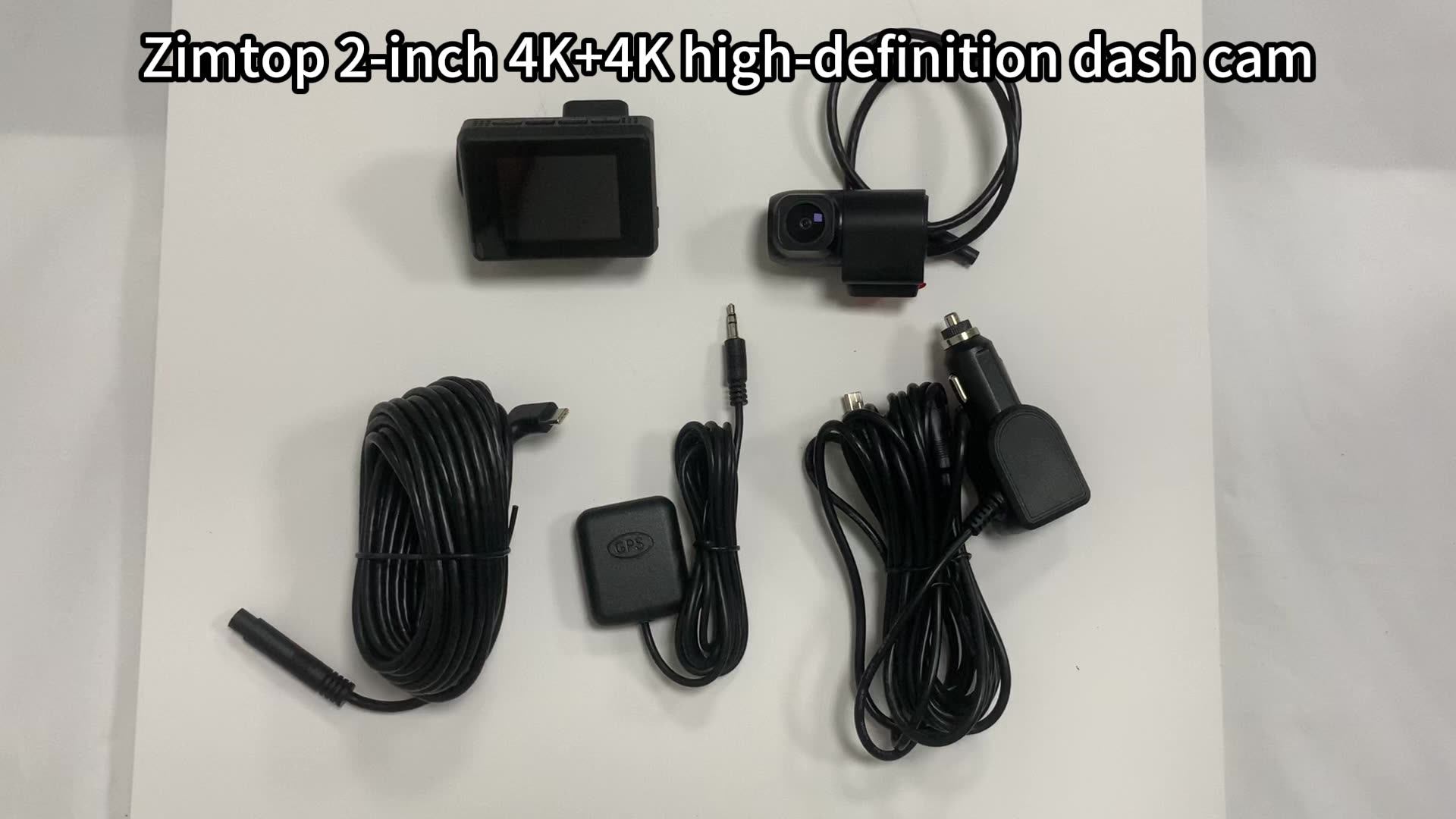 4k+4k Dashcam With Wifi Gps Car Dvr 2 Camera Mini 4k Sony Dash Cam Dual ...