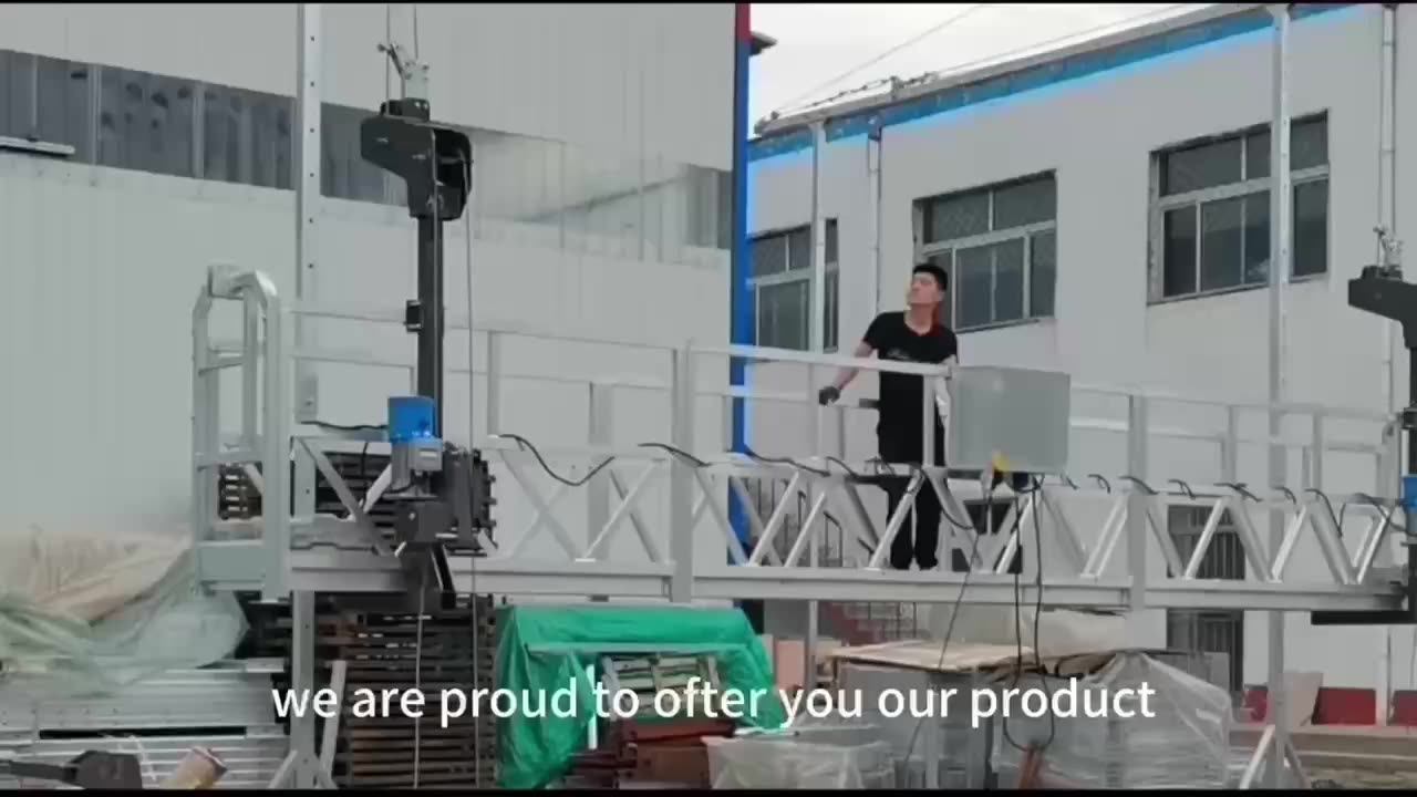 Aluminum Electric Hanging Scaffolding Used Suspended Platform Aerial ...