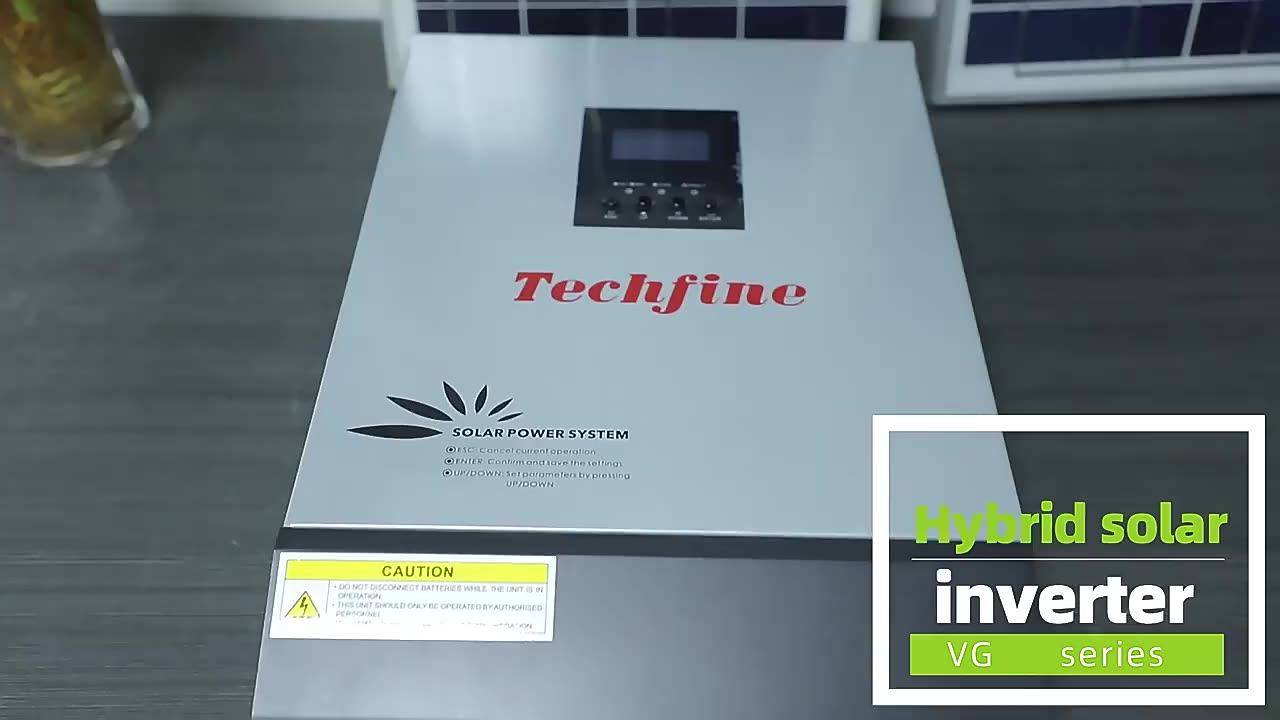 Techfine 1kva 1.5kva 2kva 4kva Solar Power Inverter 12v 24v 800w 1.2kw ...