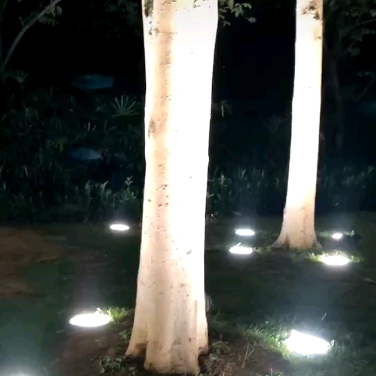 Upgraded Rgb White Ground Led Floodlights Outdoor Garden Waterproof ...