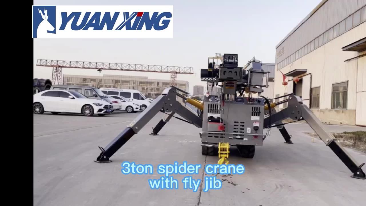 3ton 12m 17m 20m Mini Mobile Spider Crane Micro Crawler Crane Lift ...