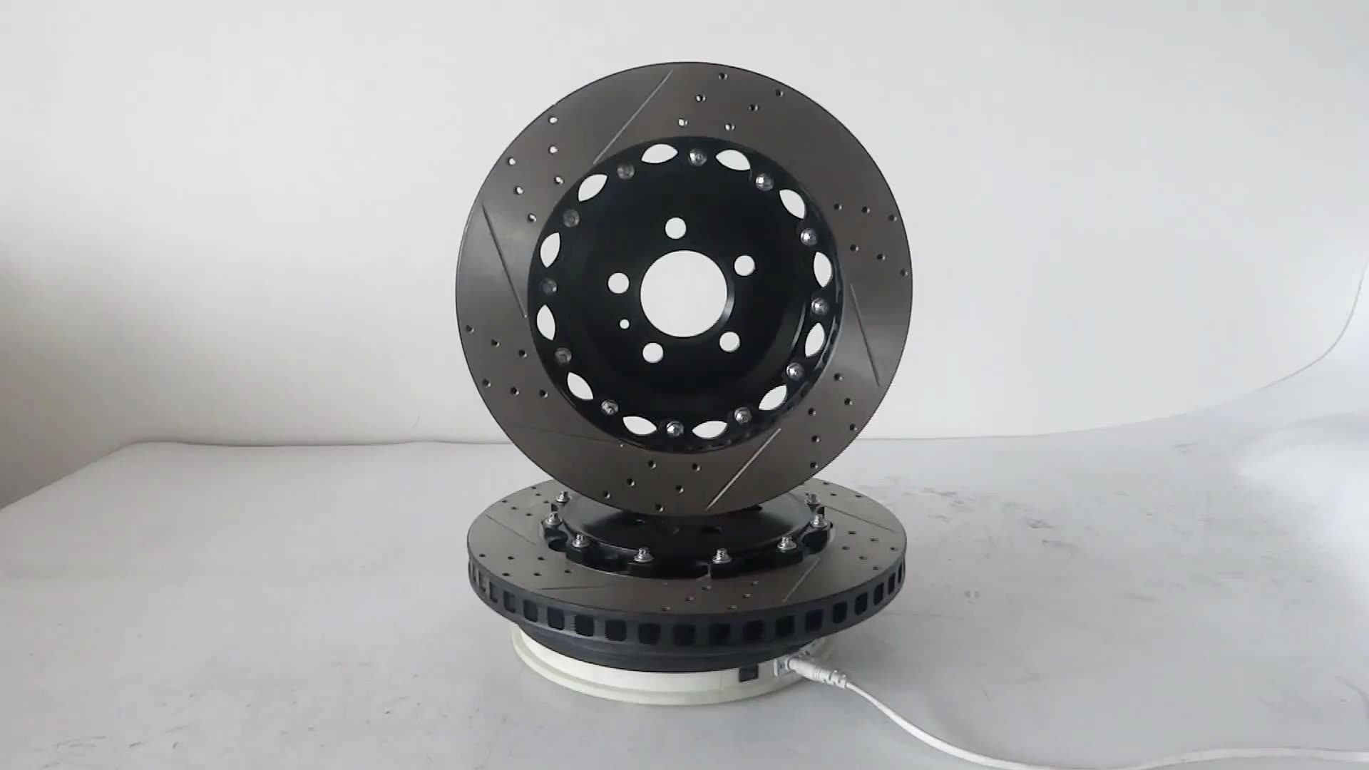 2 Piece Big Rotor Upgrade Caliper Auto Racing Fully Floating Solid ...