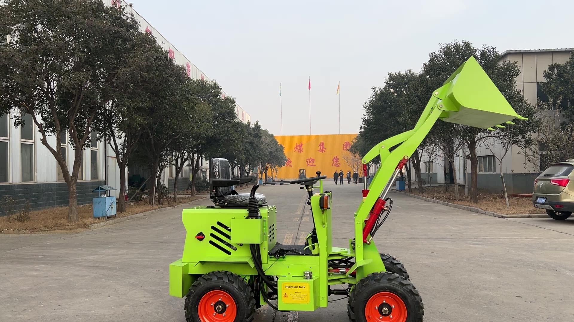 Shovel Bagger Wheel Mini Articulated Backhoe Loaders Attachment Skid ...