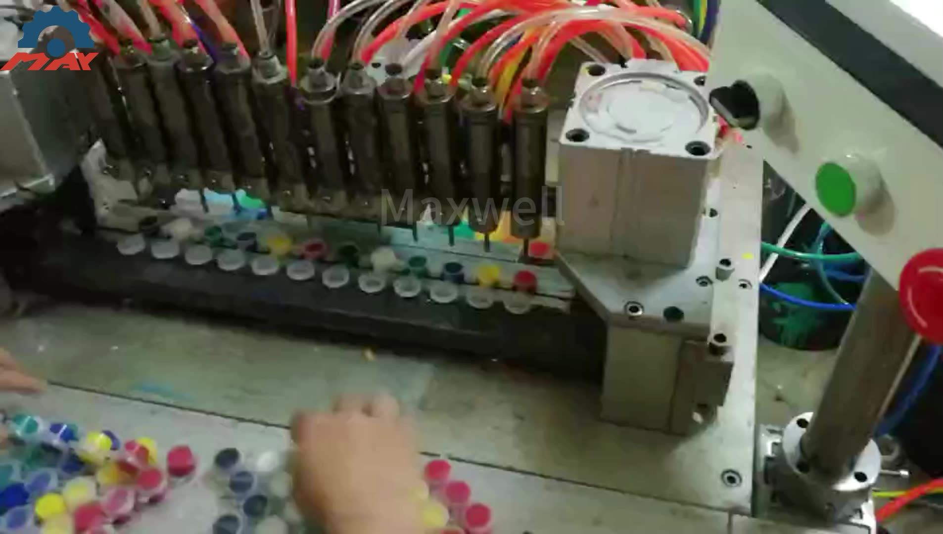 Manual 6 Bottle Joint Filling Capping Machine/12 Filling Heads Kids ...