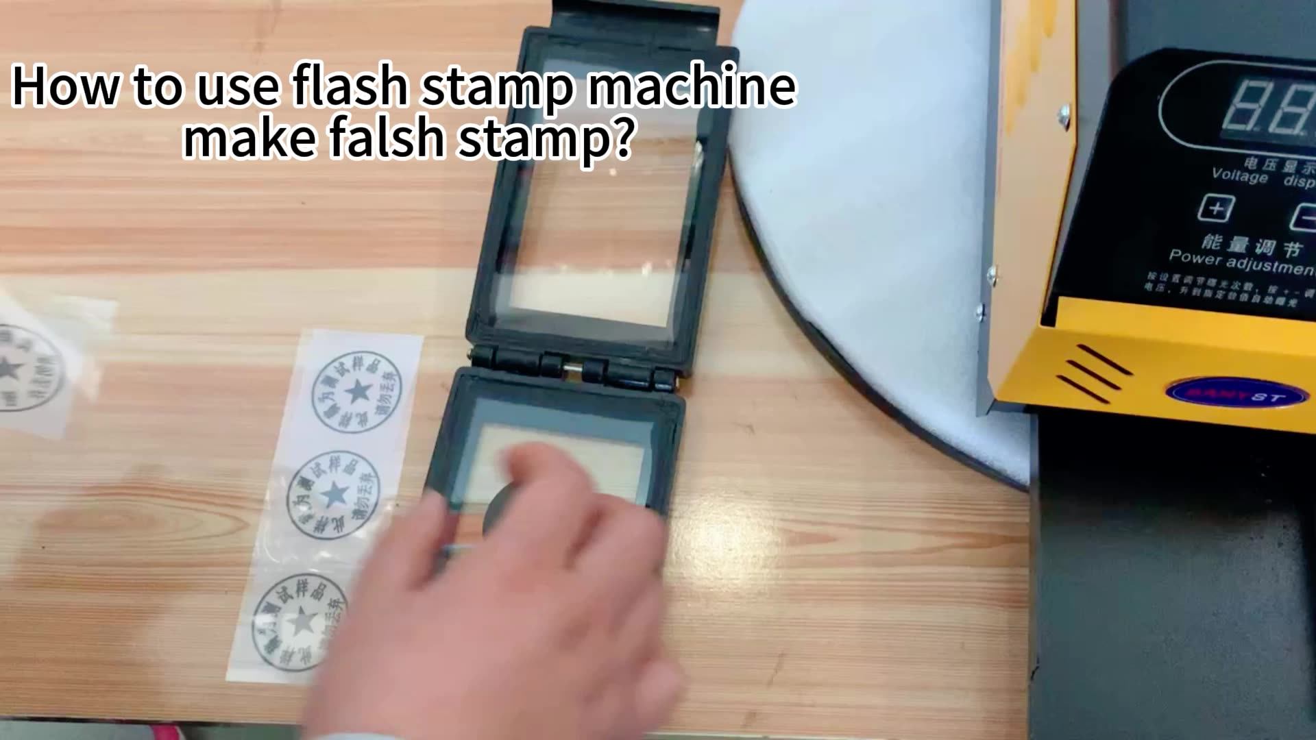 Full Automatic Rubber Flash Stamp Machine Seal Maker Photosensitive ...